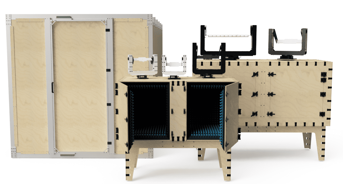 Antenna Test Chambers and 3D positioners for mmWave and Radar
